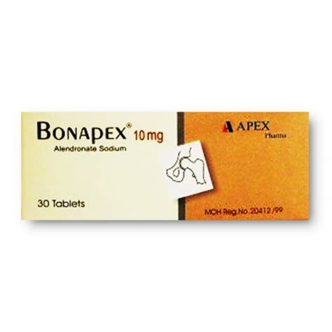 Bonapex 10 Mg Alendronate 30 Tablets
