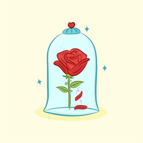Beauty And The Beast Rose Clipart Beauty And Beast Vintage Rose Black