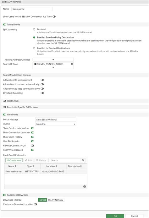 FortiGate SSL VPN Configurations FortiAuthenticator Fortinet Document Library