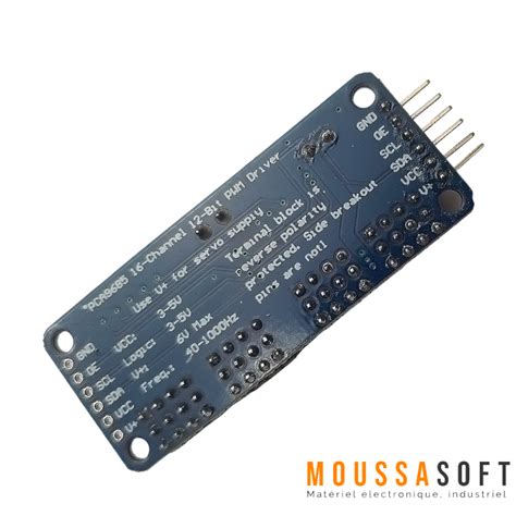 pca9685 driver servo moteur pwm 16 canaux moussasoft
