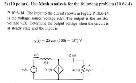 Solved P The Input To The Circuit Shown In Figure P Chegg