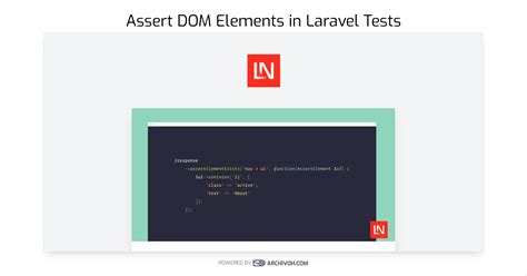 Assert Dom Elements In Laravel Tests
