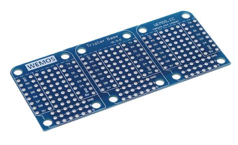 Wemos D1 Mini Triple Base Shield Domoticx