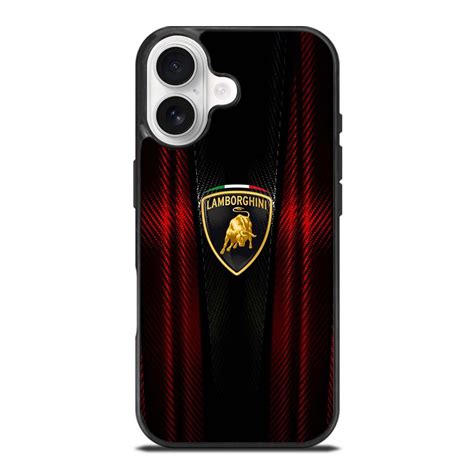 Lamborghini Red Carbon Iphone 17 Case