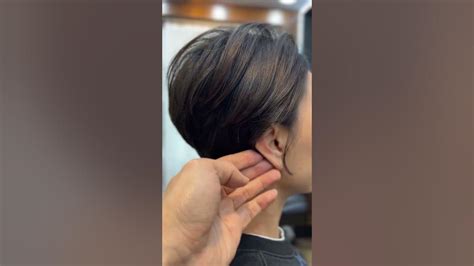 리프컷 귀 뒤로 넘겼을때 삐져나오는게 싫어요 중년머리 중년헤어스타일 보브컷 중년리프컷 중년머리스타일 Youtube