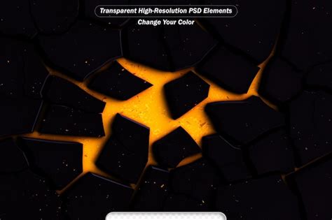 Premium PSD Volcano Cracks Texture