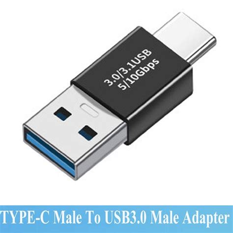 Mobile Phone Male To Female Data Cable Connector Converter Type C To USB 3 0 USB 3 1 OTG Adapter