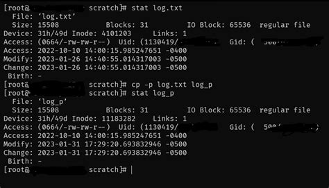 Cp P In The Filesystem Updates Both Mtime And Ctime When It Should Only Update Ctime Issue