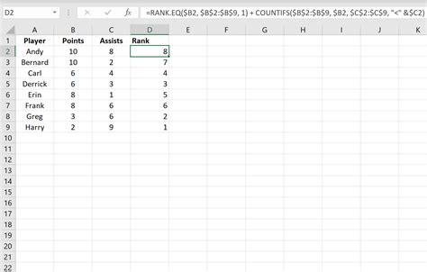 How To Rank Items By Multiple Criteria In Excel Online Tutorials
