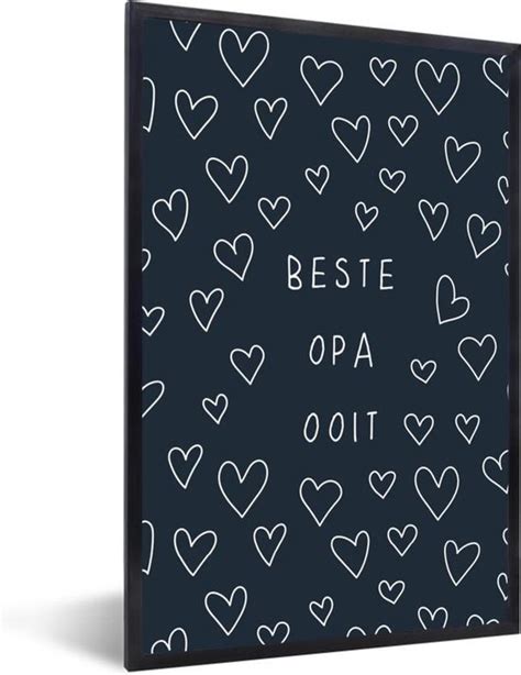 Fotolijst Incl Poster Beste Opa Ooit Cadeau Voor Man Opa