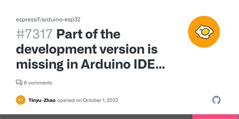 Part Of The Development Version Is Missing In Arduino Ide 20 But It