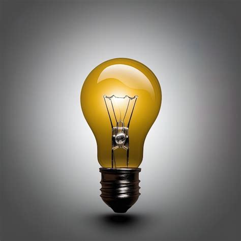 Premium Ai Image Realistic Light Bulb 3 D Renderingrealistic Light Bulb 3 D Renderinglight