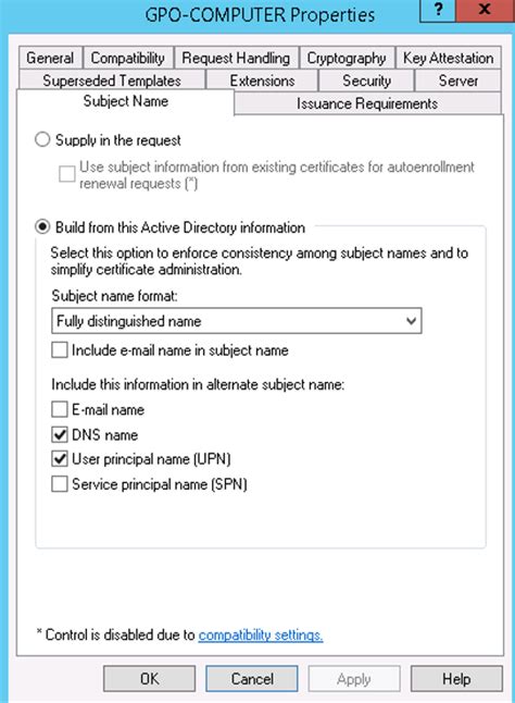Server Configuration Certificate Templates Networking Fun