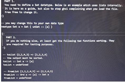 Solved Hi This Is Haskell And How To I Do ToList And From Chegg