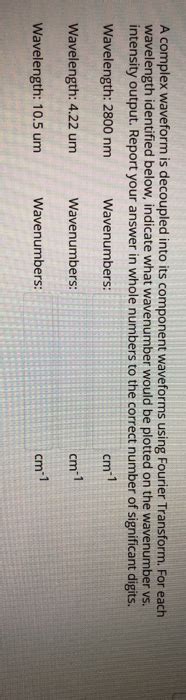 Solved A Complex Waveform Is Decoupled Into Its Component Chegg Com
