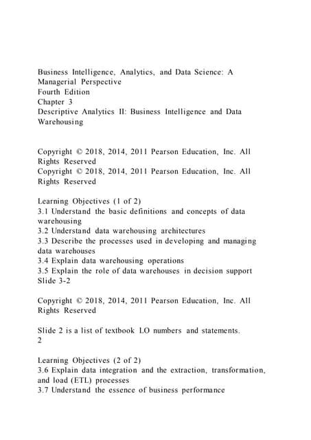 business intelligence analytics and data science a managerial docx