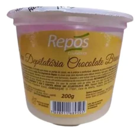 Cera Dep Repos Em Pote Chocolate Branco 200g Casa Das Unhas