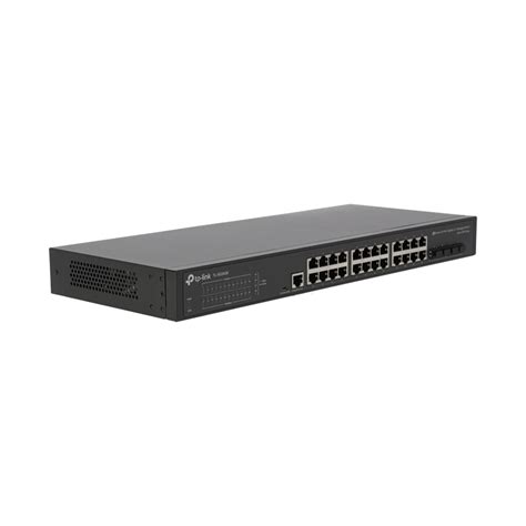 Gigabit Switching Hub 24 Port Tp Link T2600g 28ts