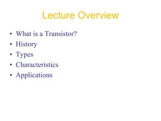 Transistor Ppt