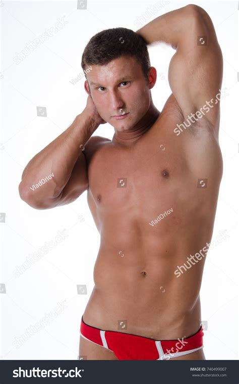 Hot Sexy Guy Shirtless Foto Stok Shutterstock
