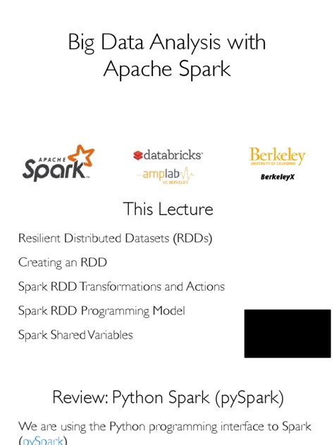 Big Data Spark Pdf Apache Spark Apache Hadoop