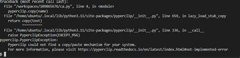 Python Problem Using The Pyperclip Library On Vscode Stack Overflow