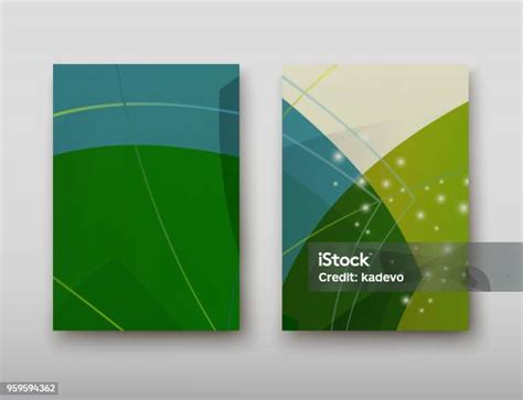 책자 커버 프레 젠 테이 션 추상 기하학적 배경 A4 설정된 기술 브로셔 전단지 디자인 서식 파일 벡터 그림자에서 레이아웃 가리기에 대한 스톡 벡터 아트 및 기타 이미지