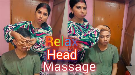 Asmr Head Massage Therapy And Skin Cracking 💈 Relax Massage Youtube