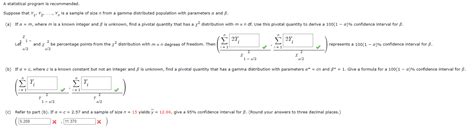 Solved A Statistical Program Is Recommended Suppose That