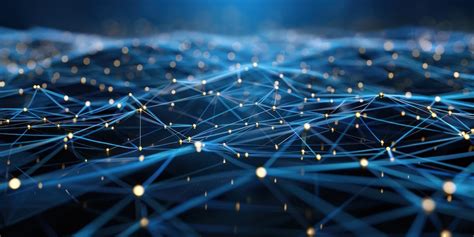 Premium Photo A Web Of Interconnected Lines And Dots Symbolizing The Complexity Of Digital