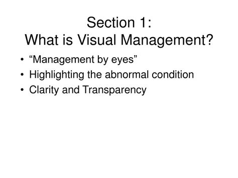 PPT Introduction To Visual Management PowerPoint Presentation Free Download ID 367918