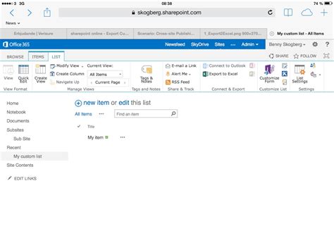 Sharepoint Online Export Custom List To Excel Using Workflow