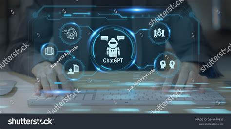 Chatgpt Using Chatting Artificial Intelligence Chatbot Stock Photo ...