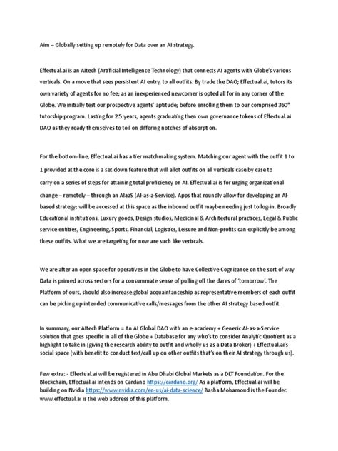 Note On Effectual Ai Pdf Artificial Intelligence Intelligence Ai And Semantics