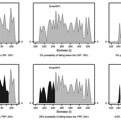 Risk Dark Area Of Falling Below The Biomass Lrp And Trp At The End