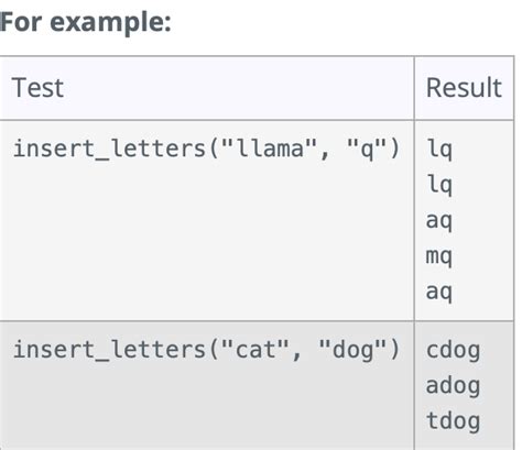 Solved Pyhon Write A Function Insertletters That Takes