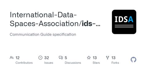 Github International Data Spaces Association Ids Specification Communication Guide Specification
