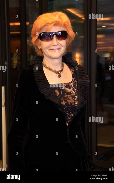 Irm Hermann Outside The Concorde Hotel On Her Way To A Pre Party For Der Deutsche Filmpreis