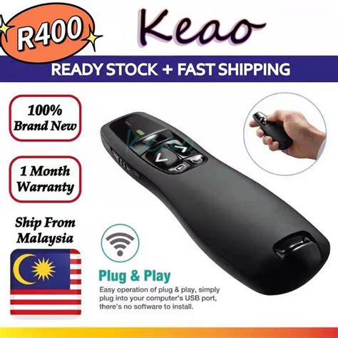 Jshfei Usb Wireless Presenter Red Laser Pointer Ppt Remote Control