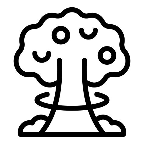 Simple Tree Icon Line Art Vector Art At Vecteezy