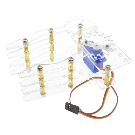 DIY Acrylic Robot Claw Gripper Kit Manipulator Robotic Arm Hand Claw SG Servo Based