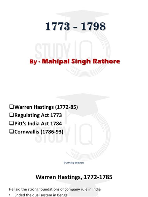 Company Rule 1 1773 1798 Pdf Government