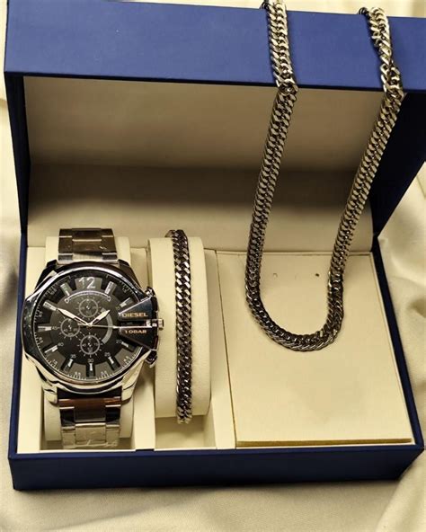 ست نقره‌ای مدل Silvion ساعت دستبند گردنبند در شهرکرد