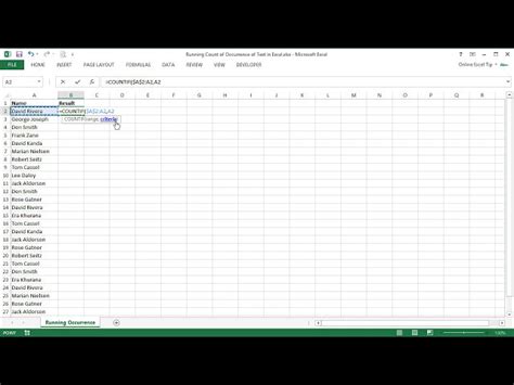 فیلم آموزشی چگونه تعداد وقوع در اکسل را بدست آوریم با زیرنویس فارسی فیلم های آموزش اکسل Excel