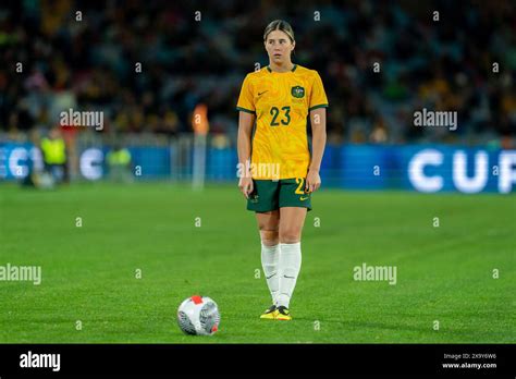 Sydney Australia June Rd Kyra Cooney Cross Australia Looks On During The