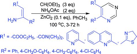 Synthesis Of 4 5 Disubstituted Pyrimidine Analogs Via Zncl2 Catalyzed Download Scientific