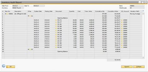 Working With Inventory Audit Report Sap Community