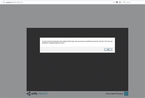 C Can Not Upload Unity Webgl In Aspnet With An Error Of The Error