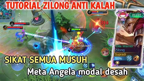 Zilong Brutal damage Sikat semua musuh ketemu meta Angela modal desah ...