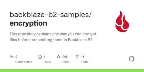 GitHub Backblaze B Samples Encryption This Repository Explains One Way You Can Encrypt Files